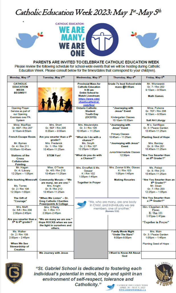 St. Gabriel Catholic Elementary School | Burlington, ON » Catholic ...